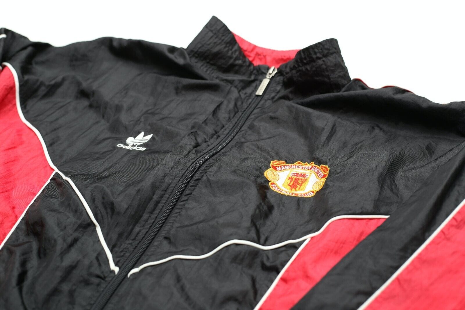 1988/90 MANCHESTER UNITED Vintage adidas Football Track Top Jacket (L ...