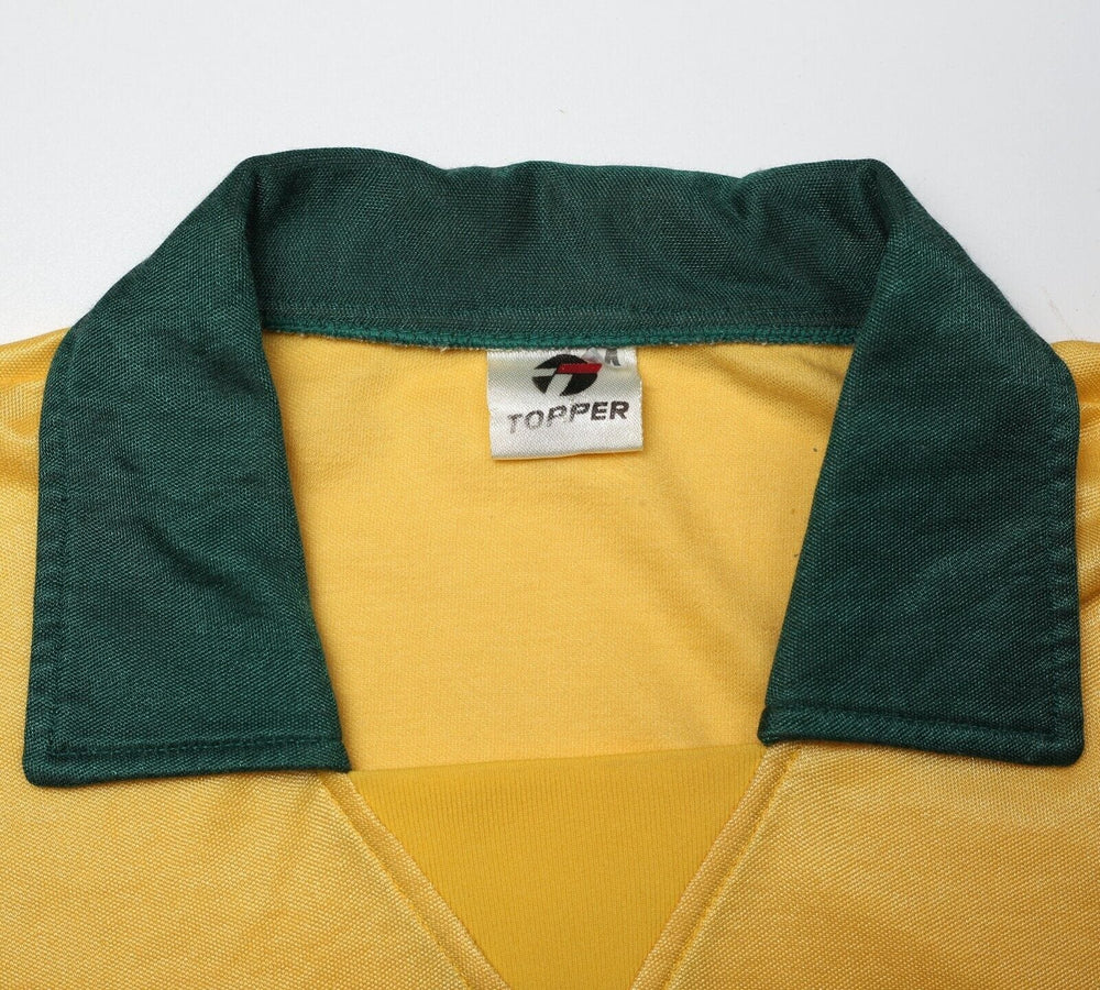 1988/91 BRAZIL Vintage Topper Home Football Shirt Jersey (S/M ...