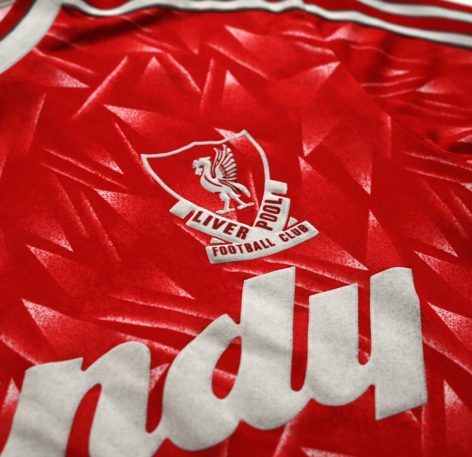 1989/91 LIVERPOOL Retro adidas Originals Candy Home Football Shirt (L ...