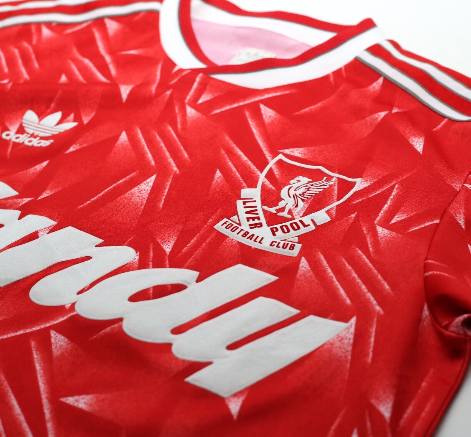 1989/91 LIVERPOOL Retro adidas Originals Candy Home Football Shirt (S ...