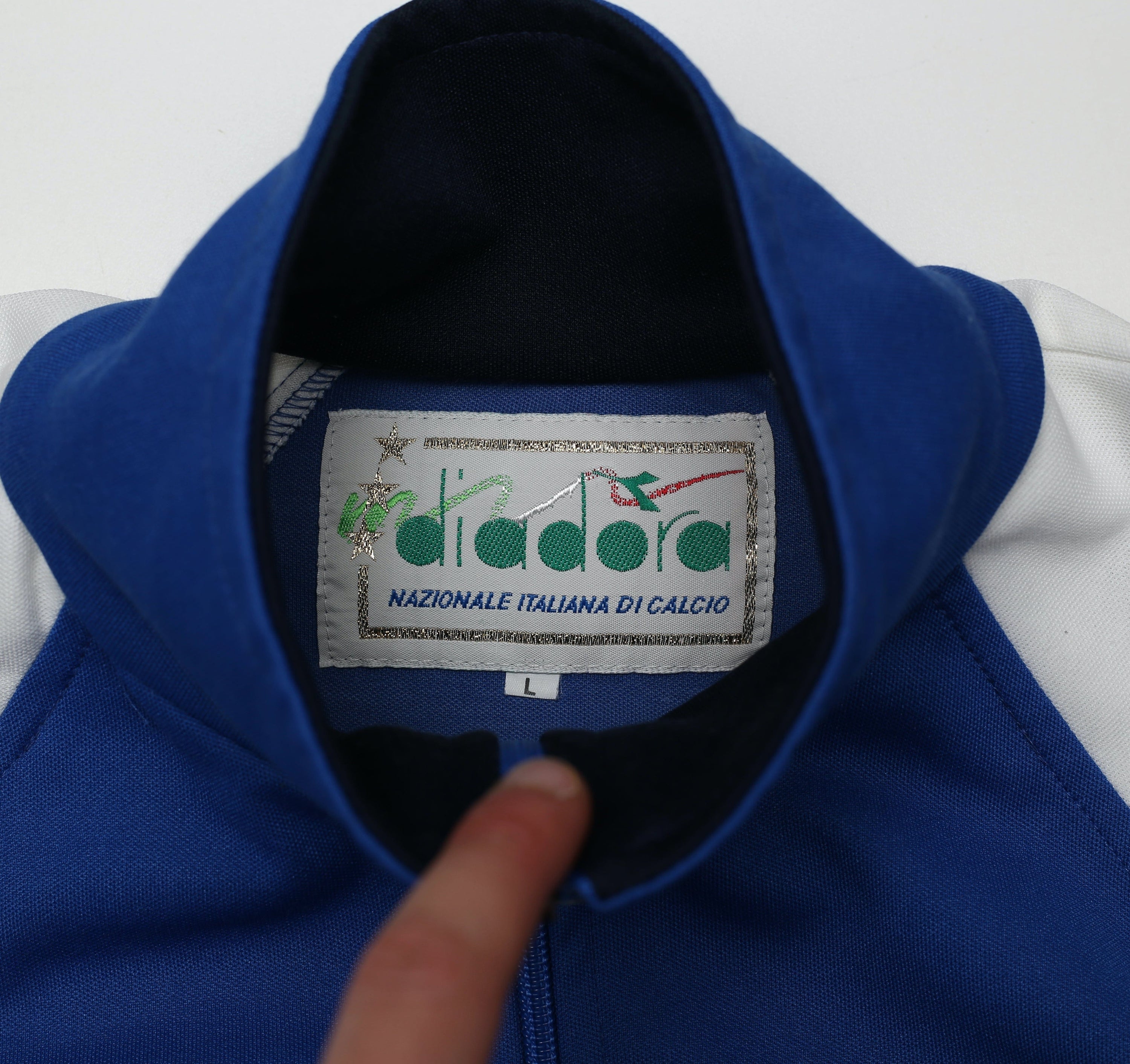 1990/92 Italy Vintage Player Issue Track Top | Size L | Diadora ...