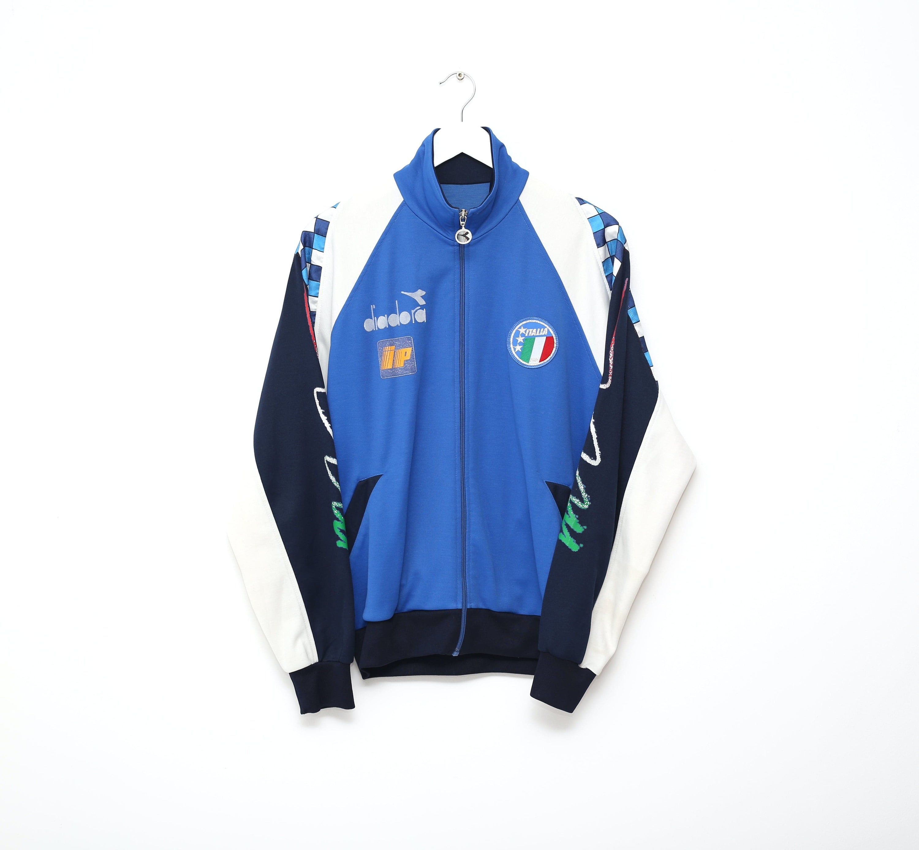 1990/92 ITALY Vintage Diadora Player Issue Track Top Jacket (M/L ...