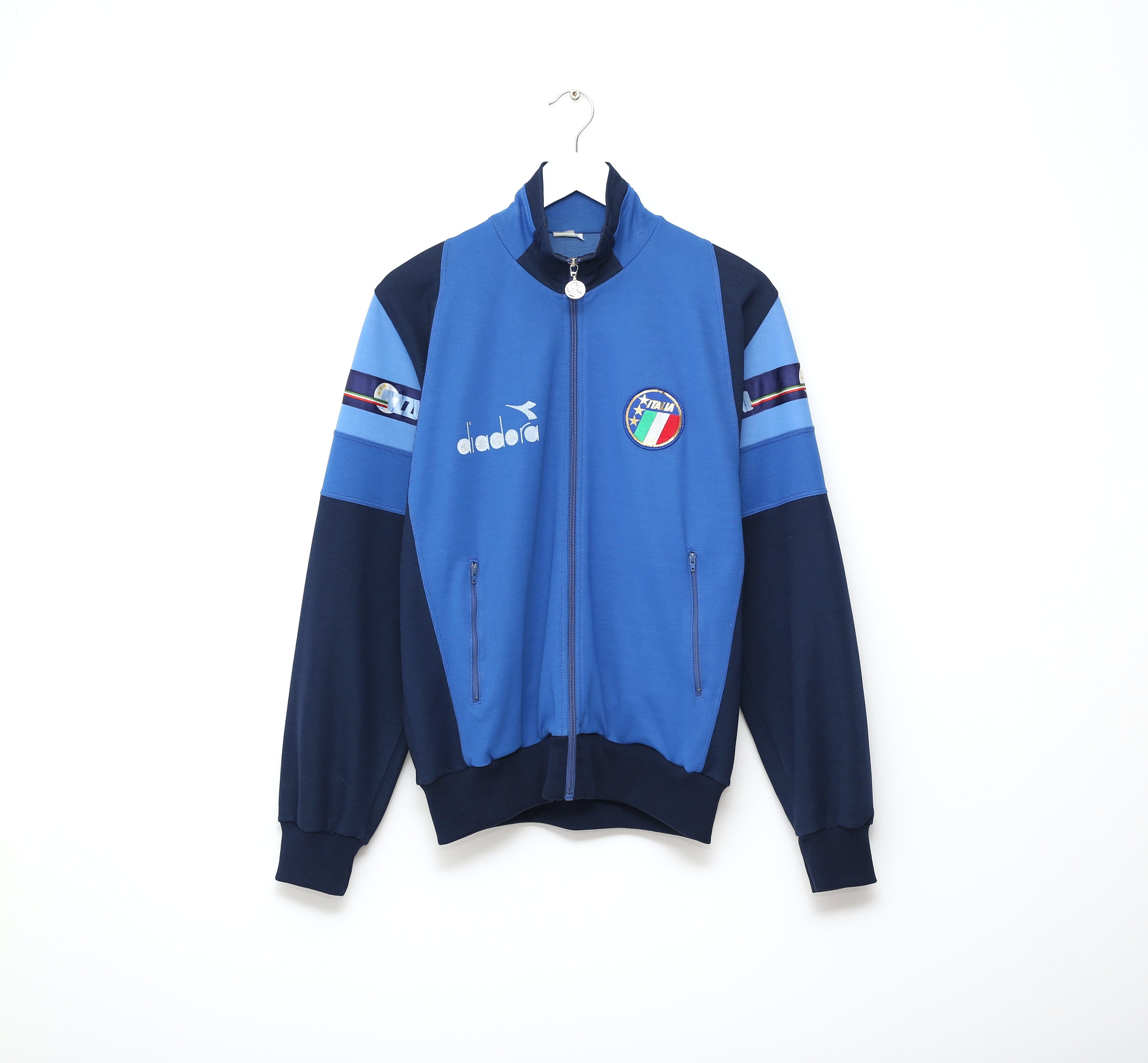 1990/92 ITALY Vintage Diadora Track Top Jacket (M) - Football Shirt ...