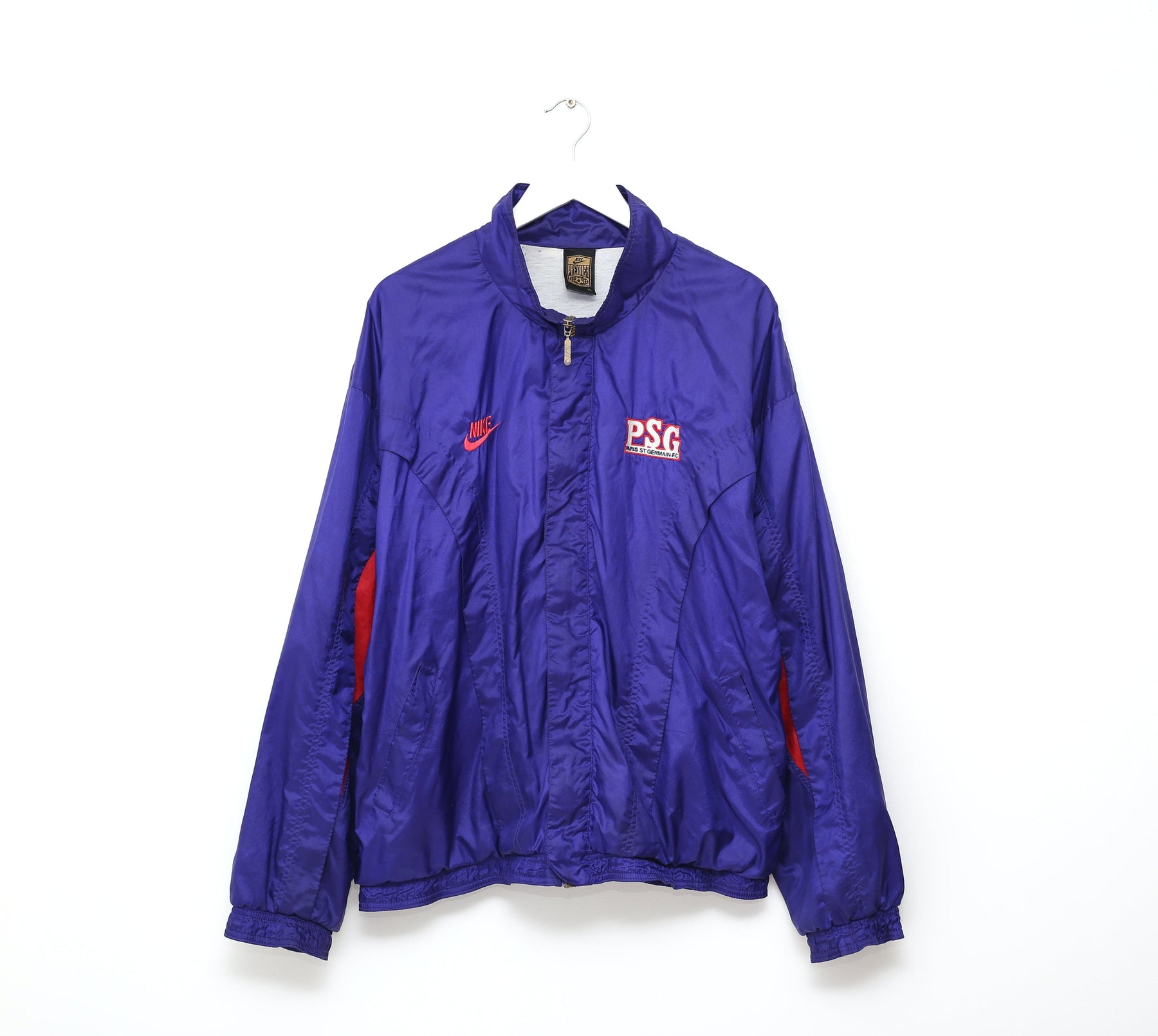 1992/93 PSG Vintage Nike Football Track Top Jacket (XL) Paris Saint Ge ...