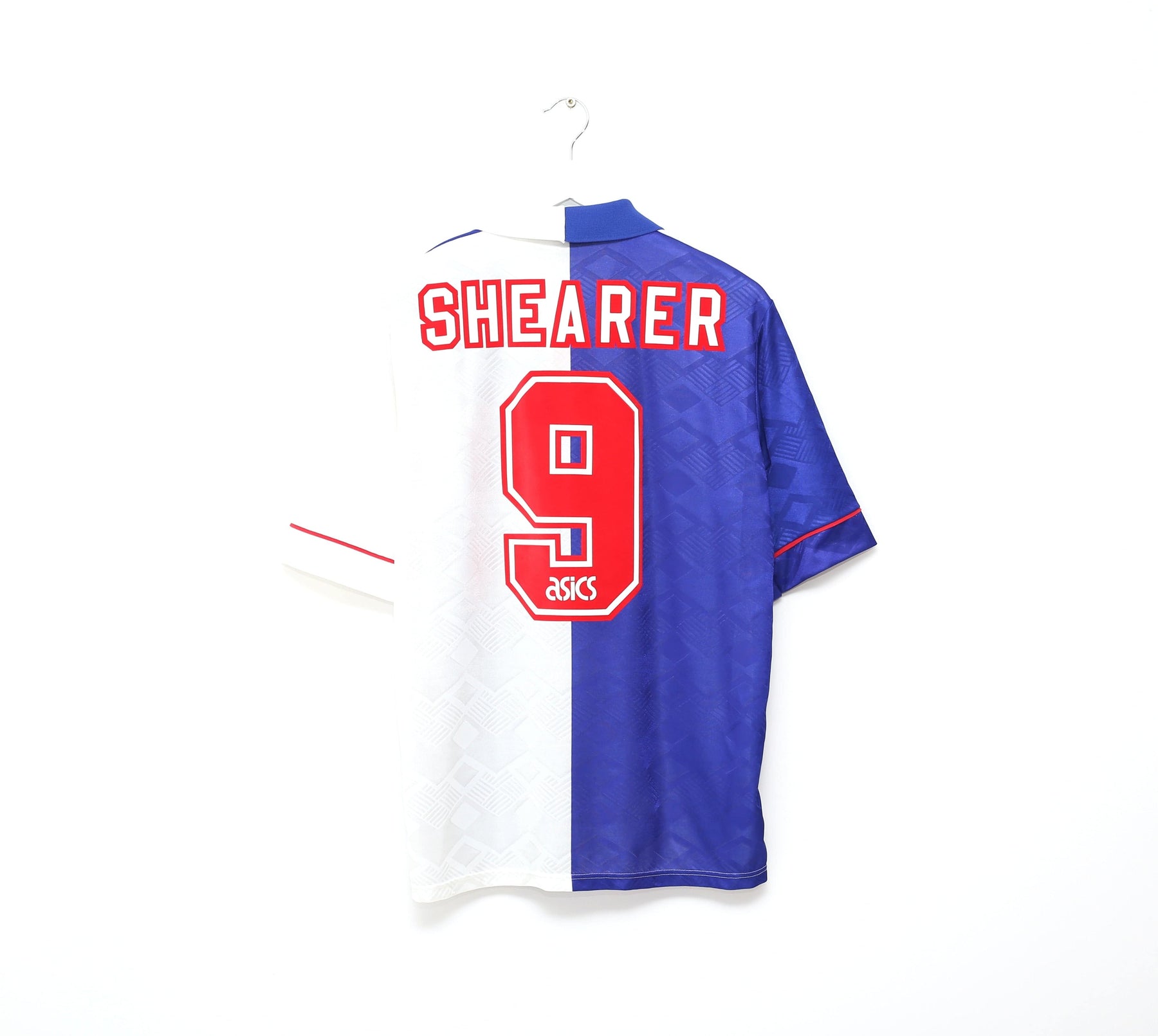 1992/94 SHEARER #9 Blackburn Rovers Vintage Asics Home Football Shirt ...