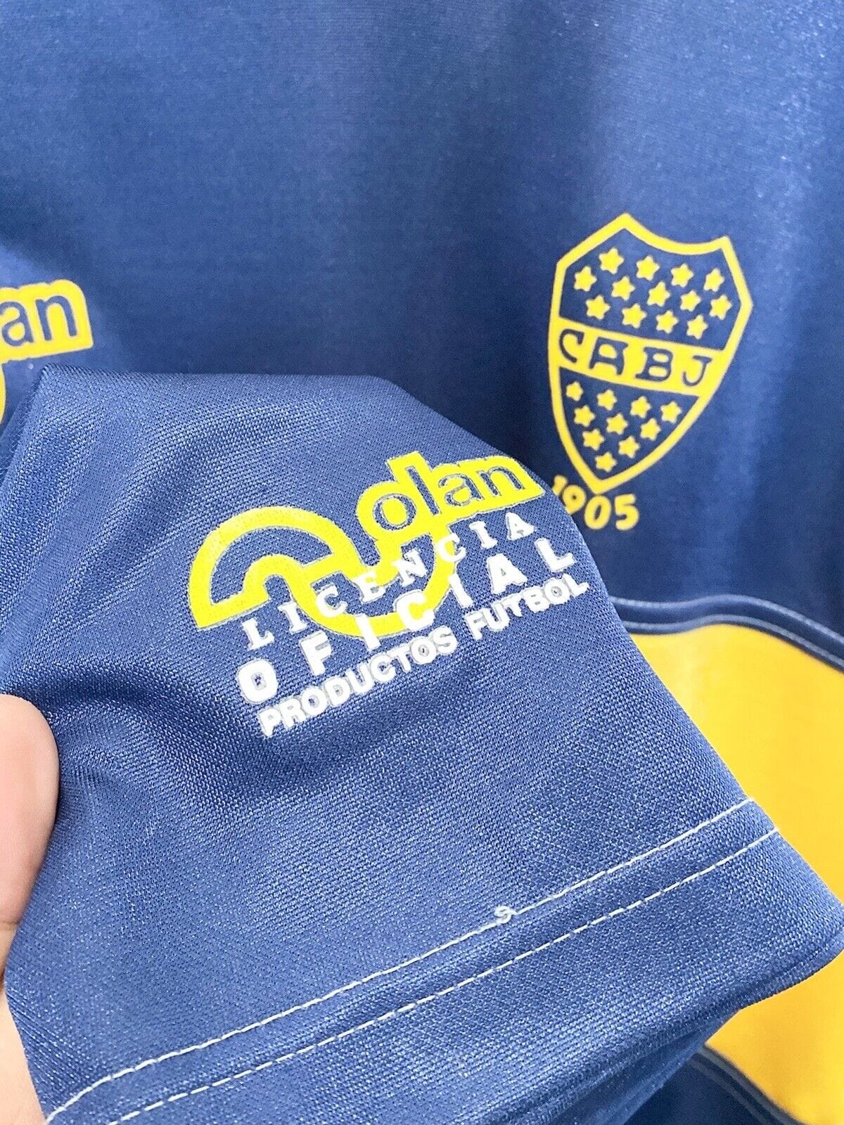 1993/95 BOCA JUNIORS Vintage Olan LS Home Football Shirt Jersey (L) MA ...