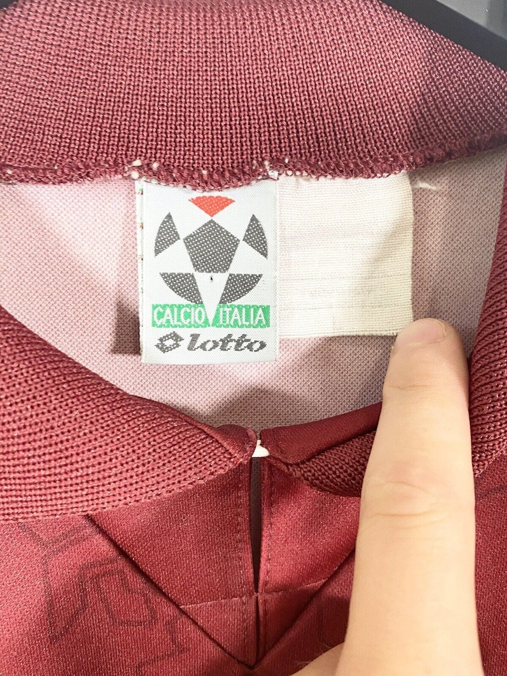 1994/95 RIZZITELLI #7 Torino Vintage Lotto Home Football Shirt Jersey ...