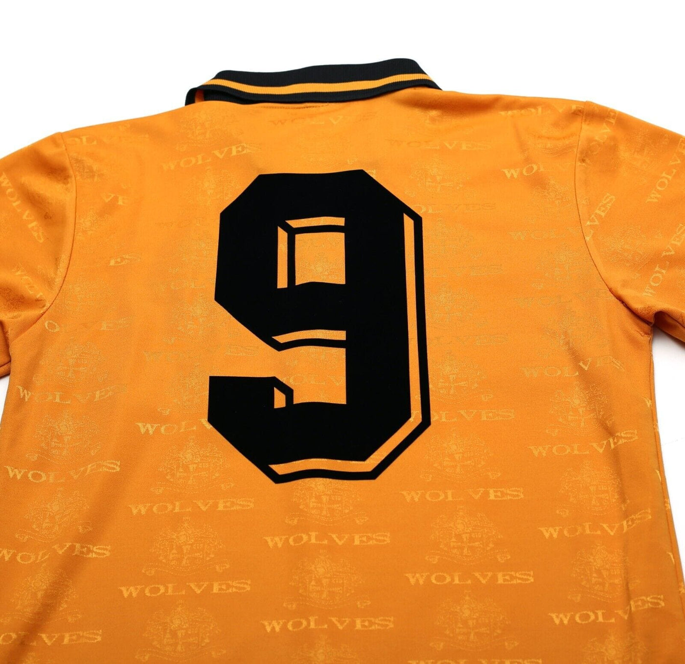 1995/96 BULL #9 Wolverhampton Wanderers Vintage Nutmeg Home Football S ...