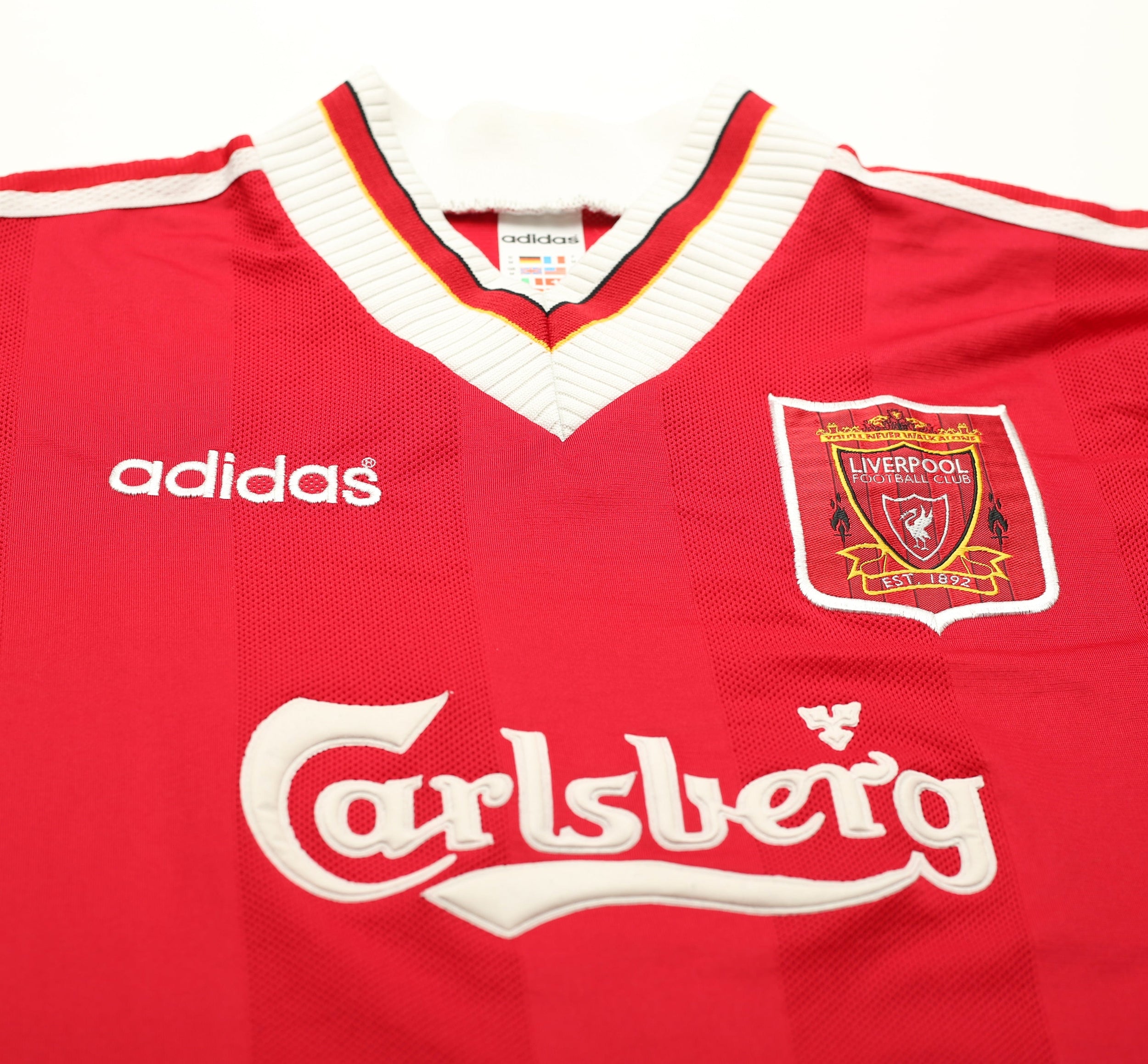 1995/96 FOWLER #23 Liverpool Adidas Home Football Shirt (M) - Football ...