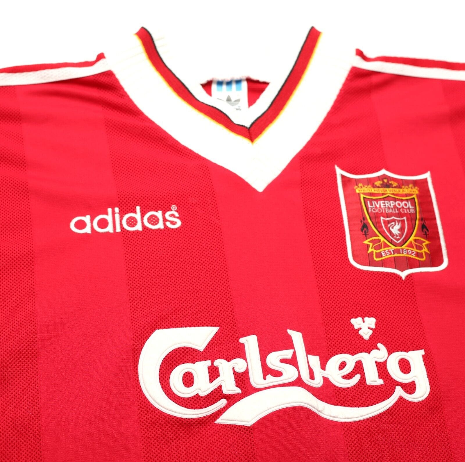 1995/96 FOWLER #23 Liverpool Vintage adidas Home Football Shirt Jersey ...