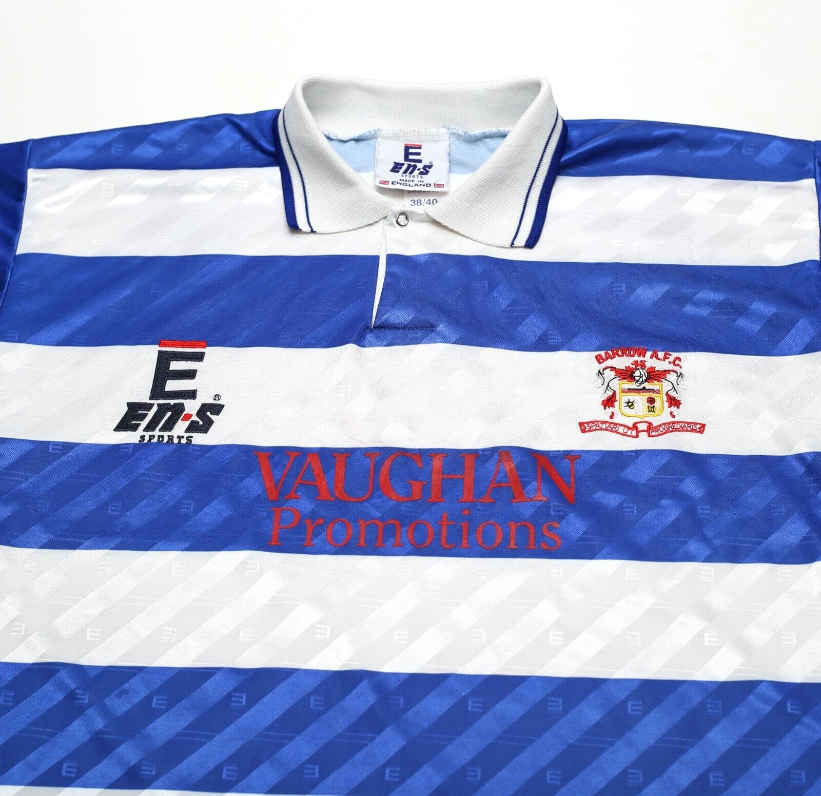 1996/97 BARROW FC Vintage EN-SPORTS Home Football Shirt (M) - Football ...