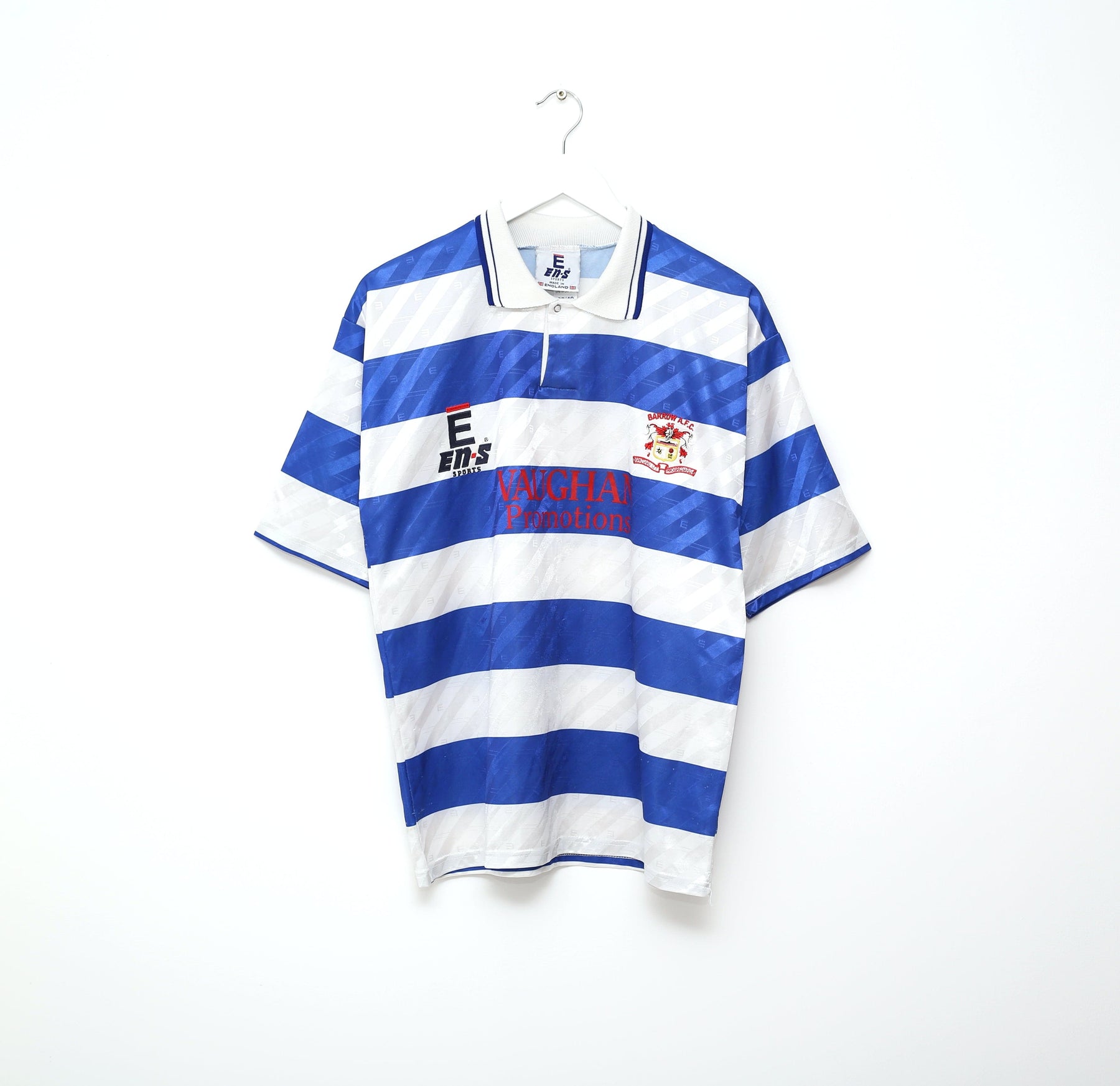 1996/97 BARROW FC Vintage EN-SPORTS Home Football Shirt (M) - Football ...
