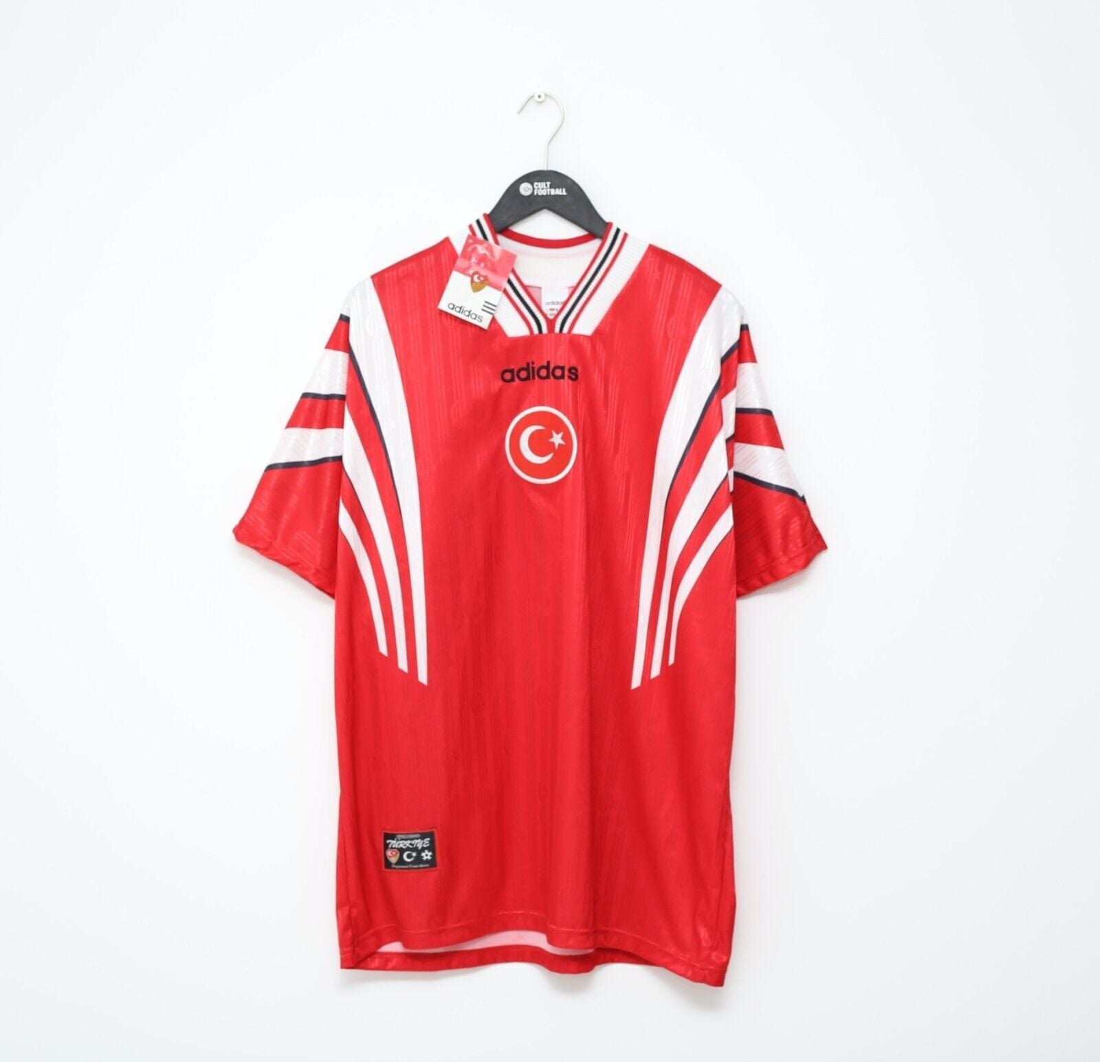 1996/97 TURKEY Vintage adidas home Football Shirt Jersey (XL) BNWT Eur ...
