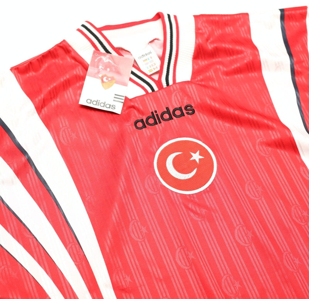 1996/97 TURKEY Vintage adidas home Football Shirt Jersey (XL) BNWT Eur ...