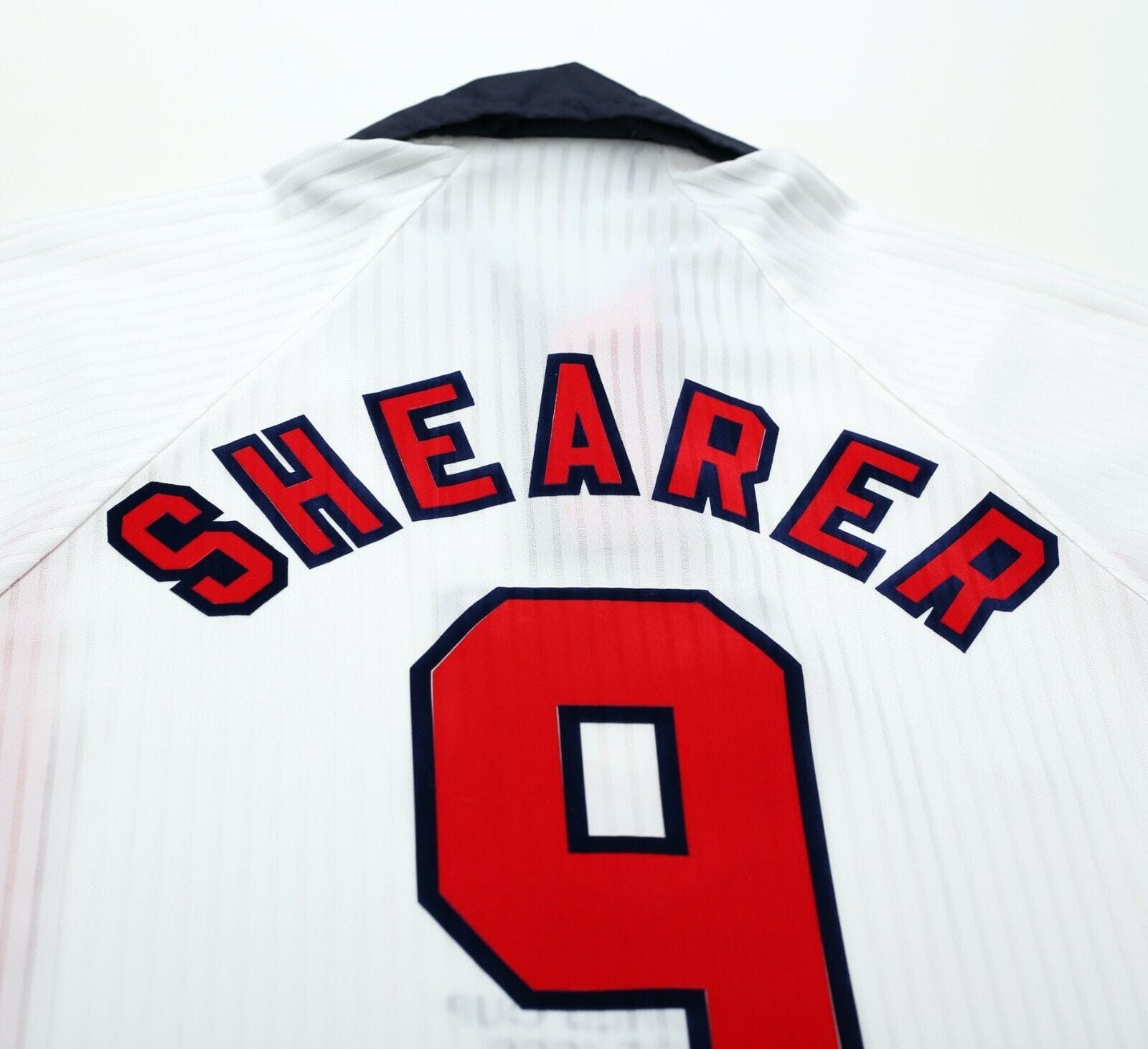1997/99 SHEARER #9 England Vintage Umbro Home Football Shirt M/L World ...