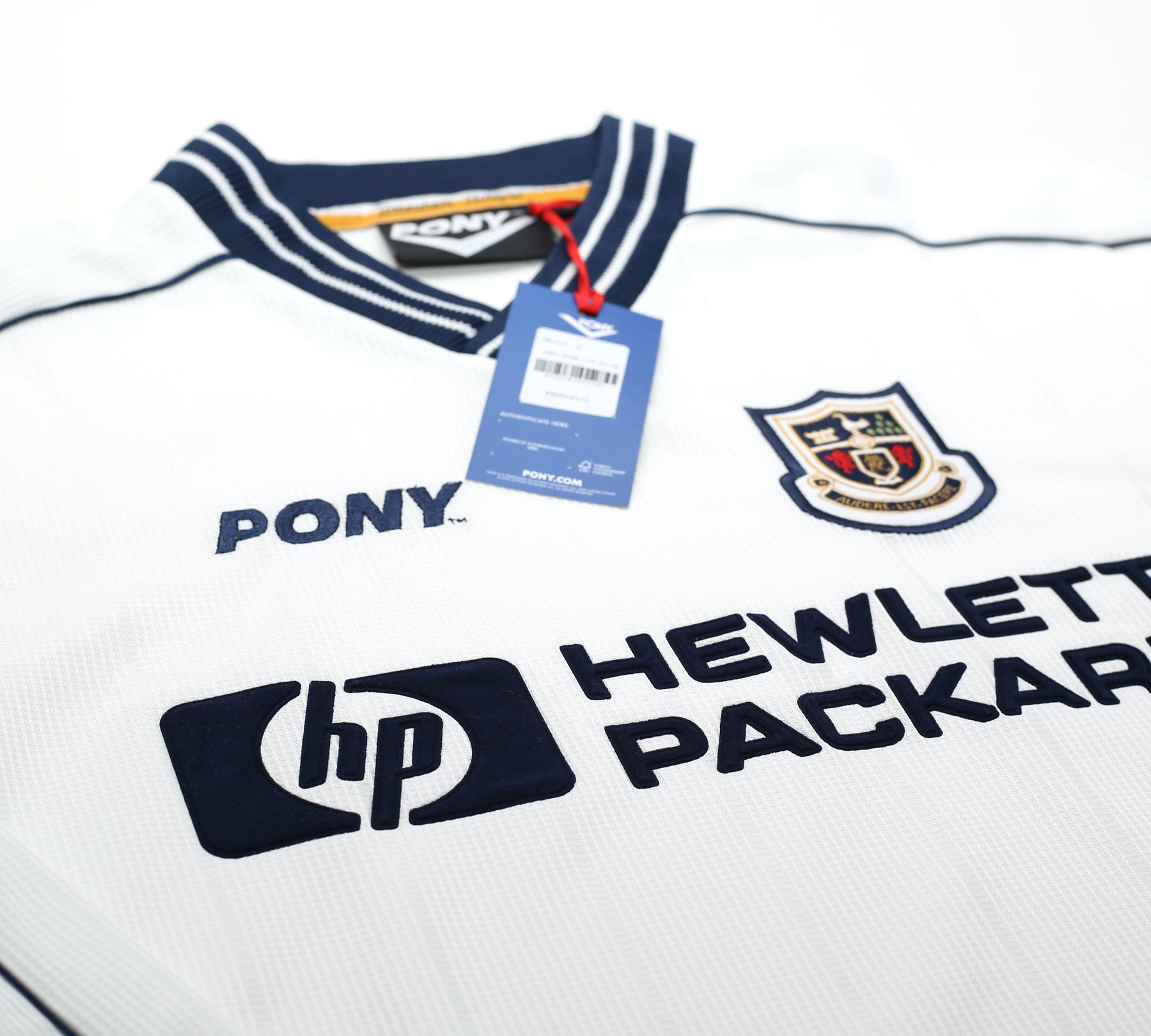 1997/99 TOTTENHAM HOTSPUR Retro PONY Reissue Long Sleeve Home Football ...