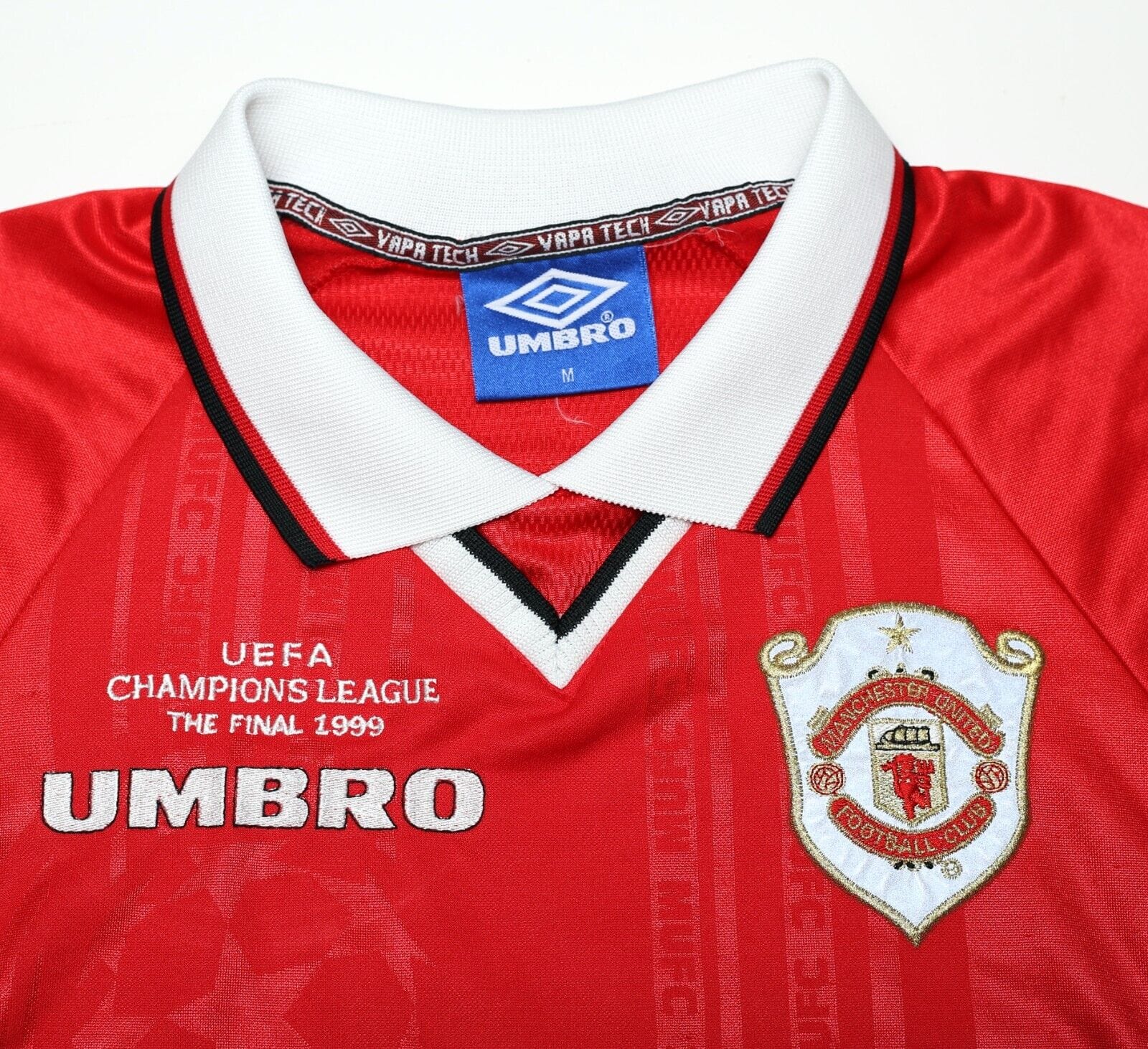 1998/99 BECKHAM #7 Manchester United Vintage Umbro UCL FINAL Football ...