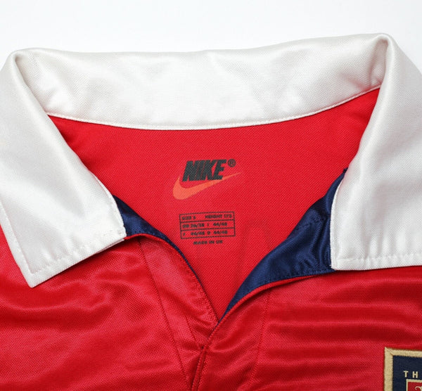 1998/99 KANU #25 Arsenal Vintage Nike Home Football Shirt Jersey (S ...