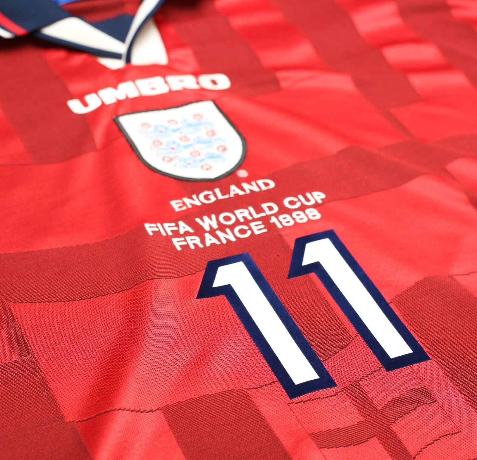1998 McMANAMAN #11 England Vintage Umbro Away Football Shirt (XL) Play ...