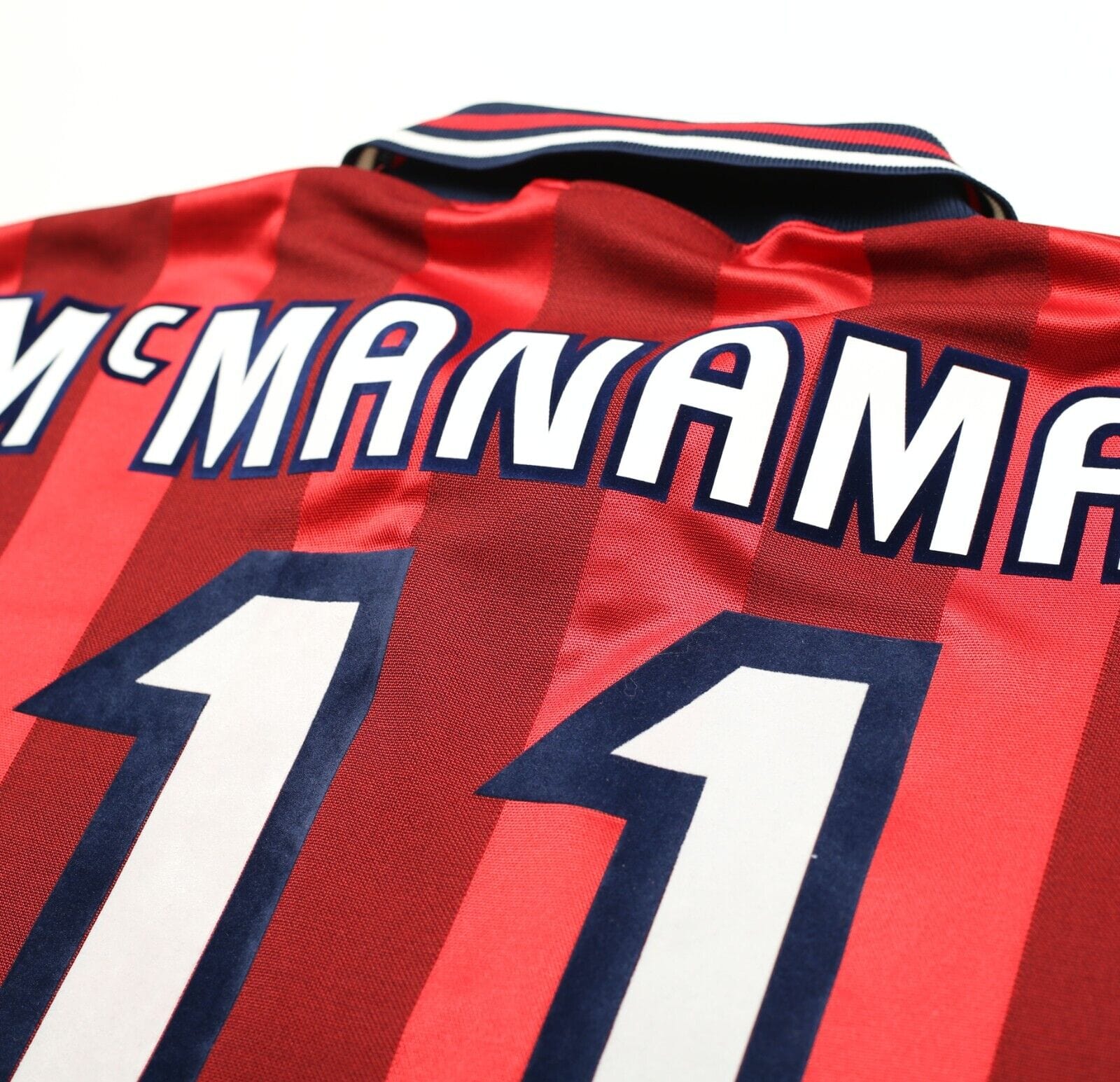 1998 McMANAMAN #11 England Vintage Umbro Away Football Shirt (XL) Play ...