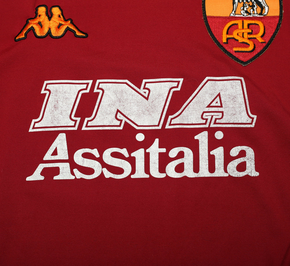 2000/01 AS ROMA Vintage Kappa Home Football Shirt (XL/XXL) - Football ...