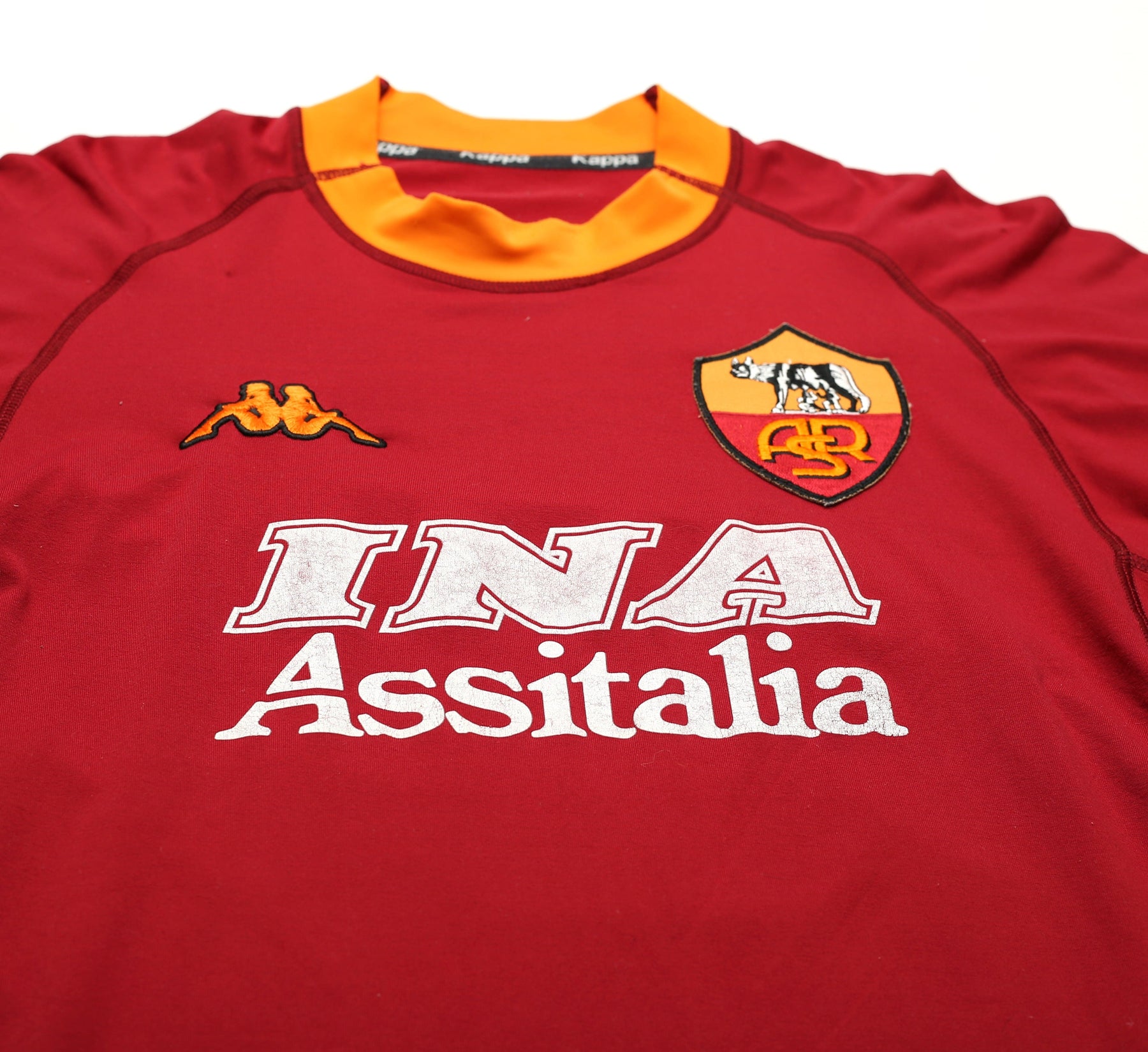 2000/01 AS ROMA Vintage Kappa Home Football Shirt (XL/XXL) - Football ...