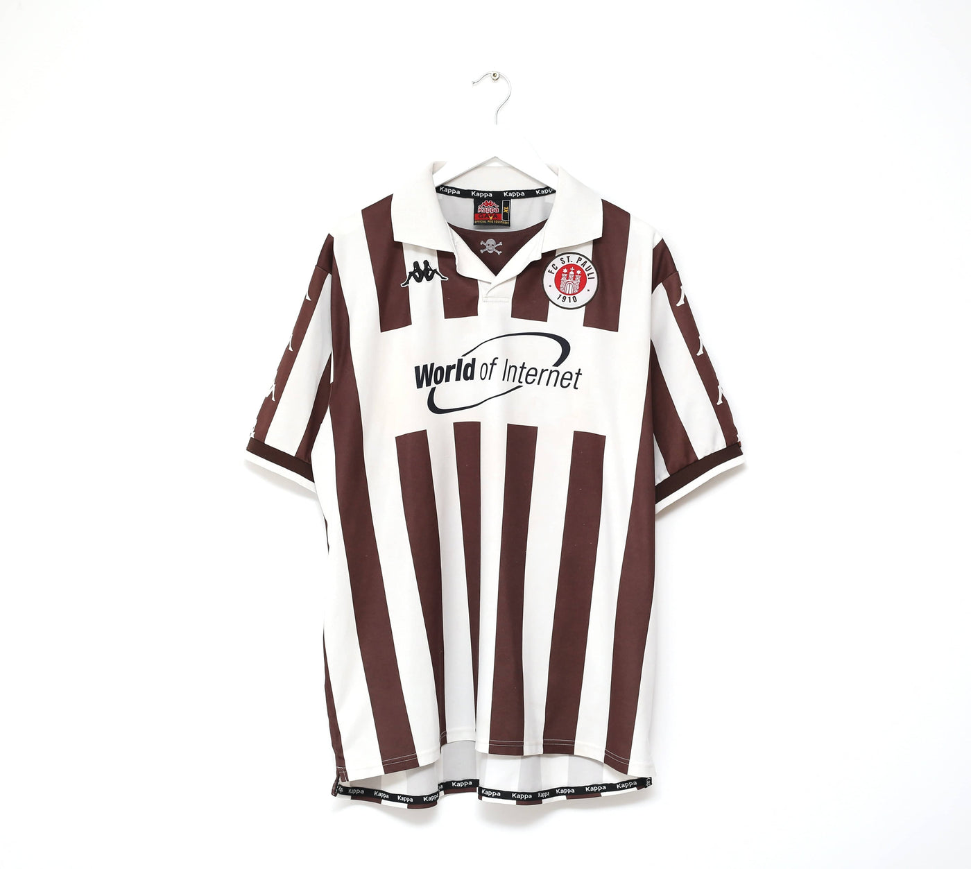 2000/01 ST PAULI Vintage Kappa Home Football Shirt (XL) - Football ...