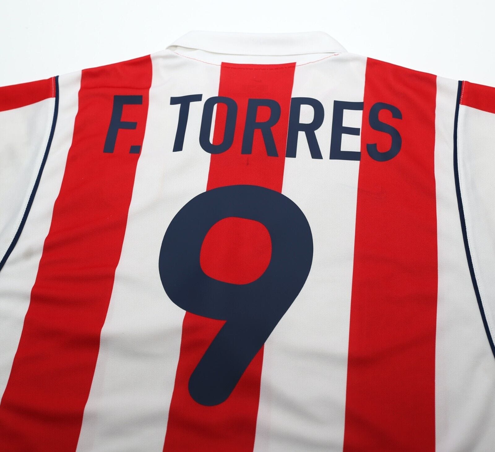 2001/02 TORRES #9 Atletico Madrid Vintage Nike Home Football Shirt Jer ...
