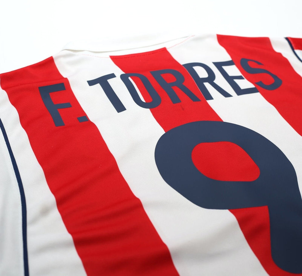 2001/02 TORRES #9 Atletico Madrid Vintage Nike Home Football Shirt Jer ...
