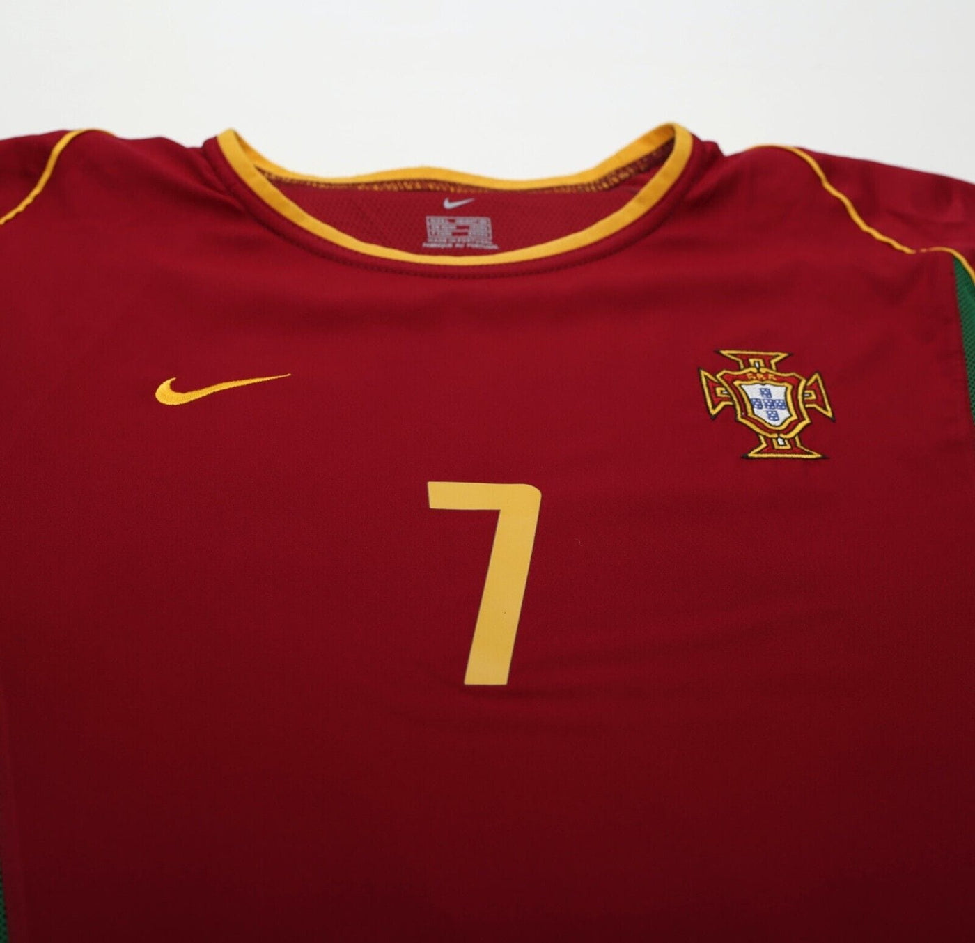2002/04 FIGO #7 Portugal Vintage Nike Player Issue Spec Home Football ...