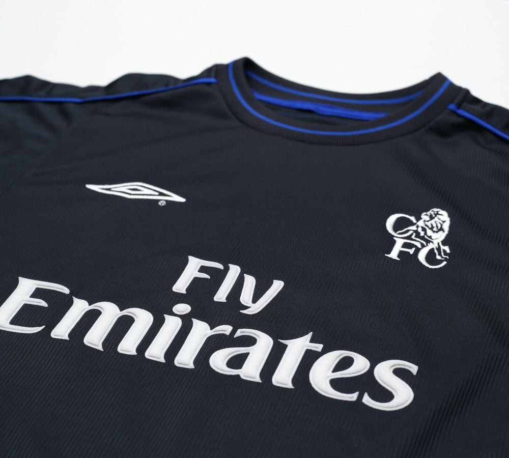 2002/04 ZOLA #25 Chelsea Vintage Umbro Away Football Shirt (L ...