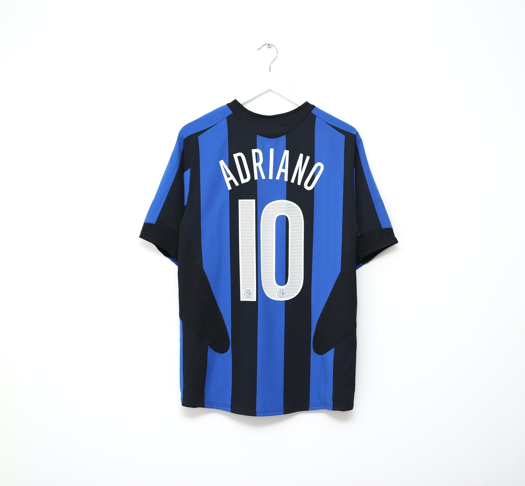 2005/06 ADRIANO #10 Inter Milan Vintage Nike Home Football Shirt (M ...