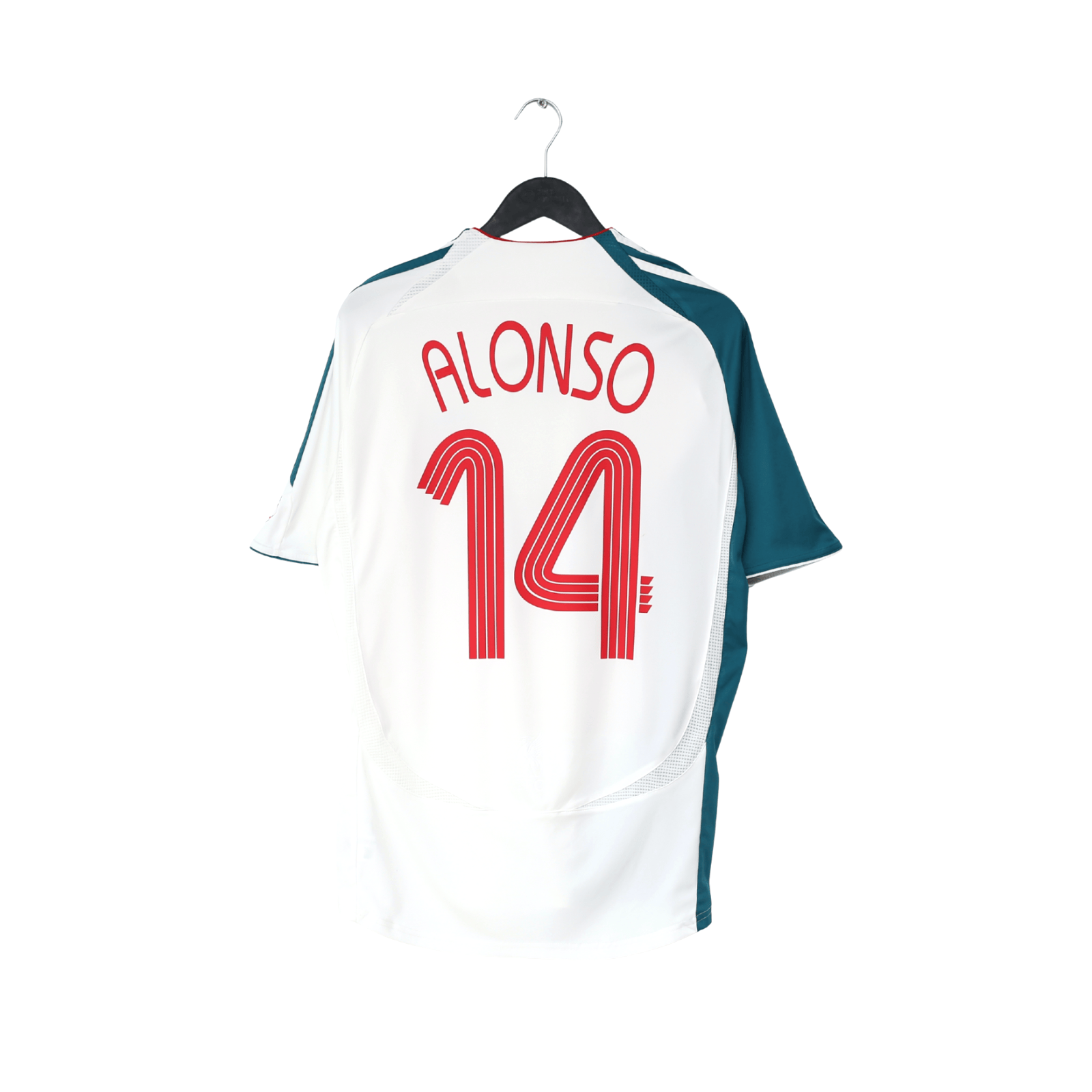 2006/07 ALONSO #14 Liverpool Vintage adidas European Third Football Sh ...
