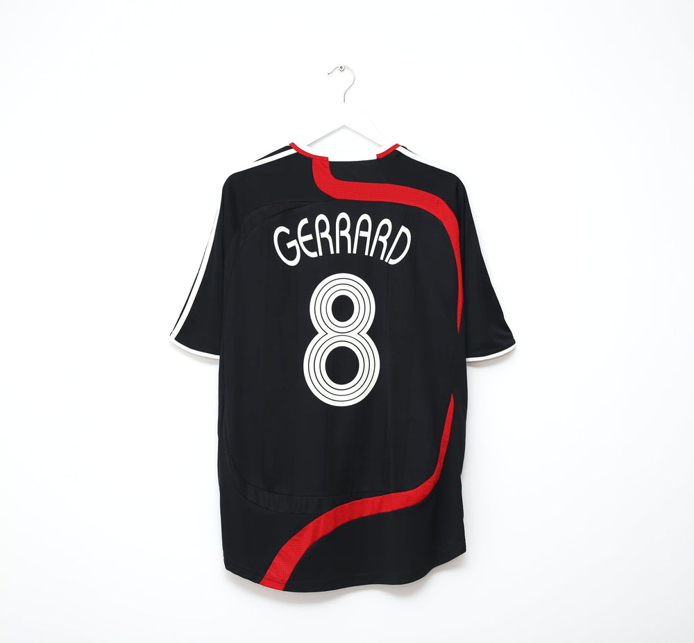 2007/08 GERRARD #9 Liverpool Vintage adidas UCL Third Football Shirt J ...