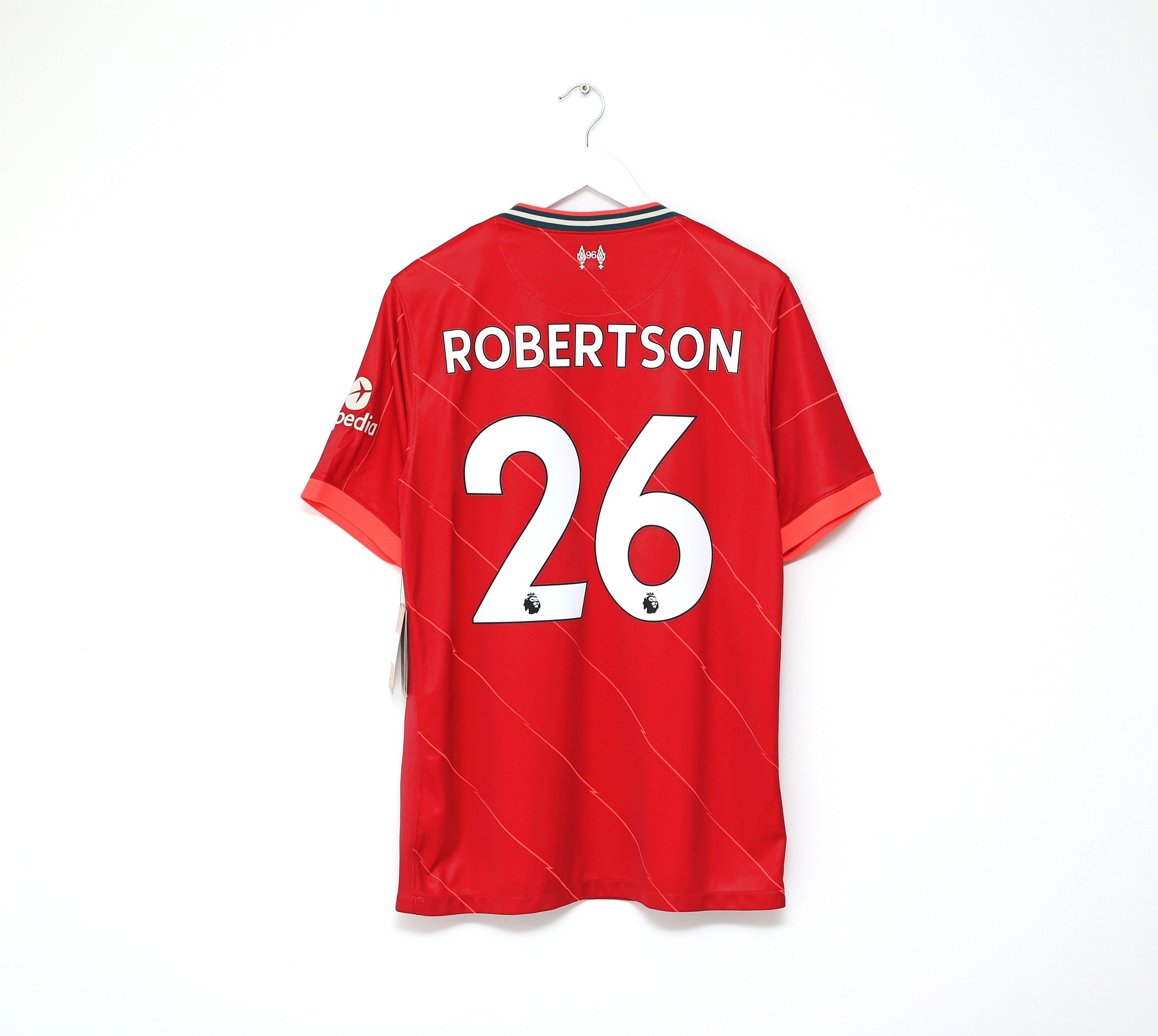2021/22 ROBERTSON #26 Liverpool Vintage Nike Home Football Shirt (L) B ...