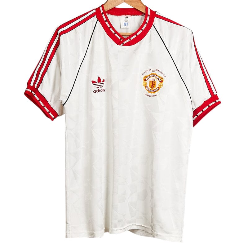 1990-92 Manchester United away adidas shirt Cup Winners Cup Excellent L ...