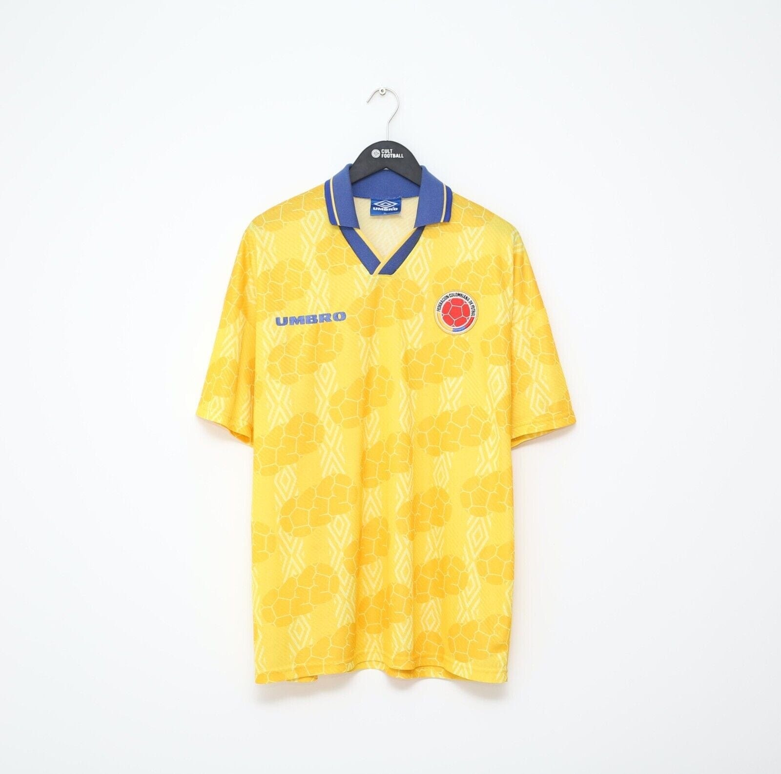1994/95 COLOMBIA Vintage Umbro Home Football Shirt Jersey (XL ...