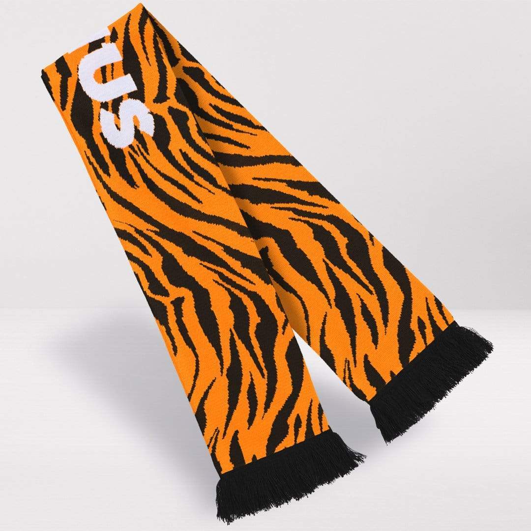 Hull City Retro Football Scarf | Orange tiger print - Football Shirt ...